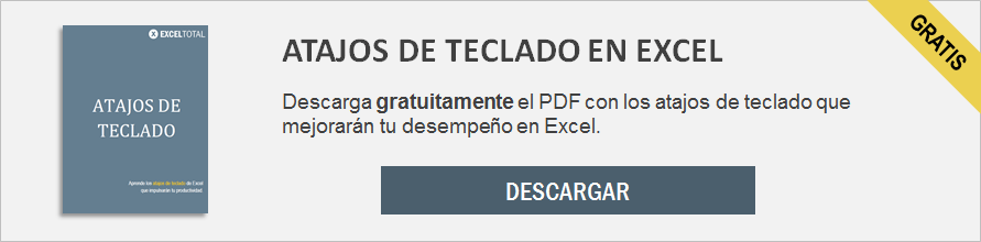 Atajos de teclado en Excel - Excel Total