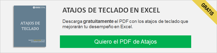 Atajos de teclado en Excel - Excel Total